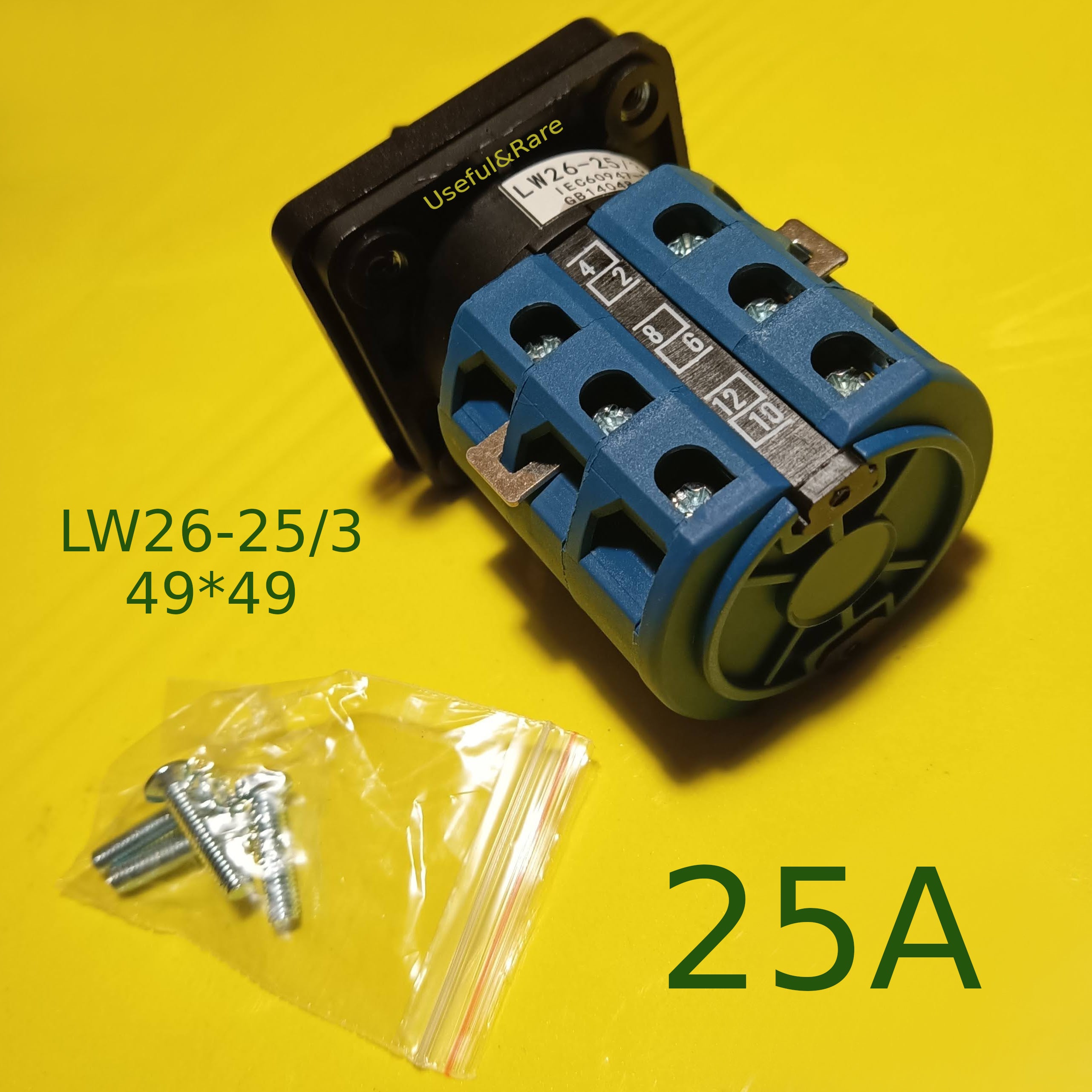 Toggle switch LW26-25/3 3 modes 25A (49*49) for welding machine – Dostavka