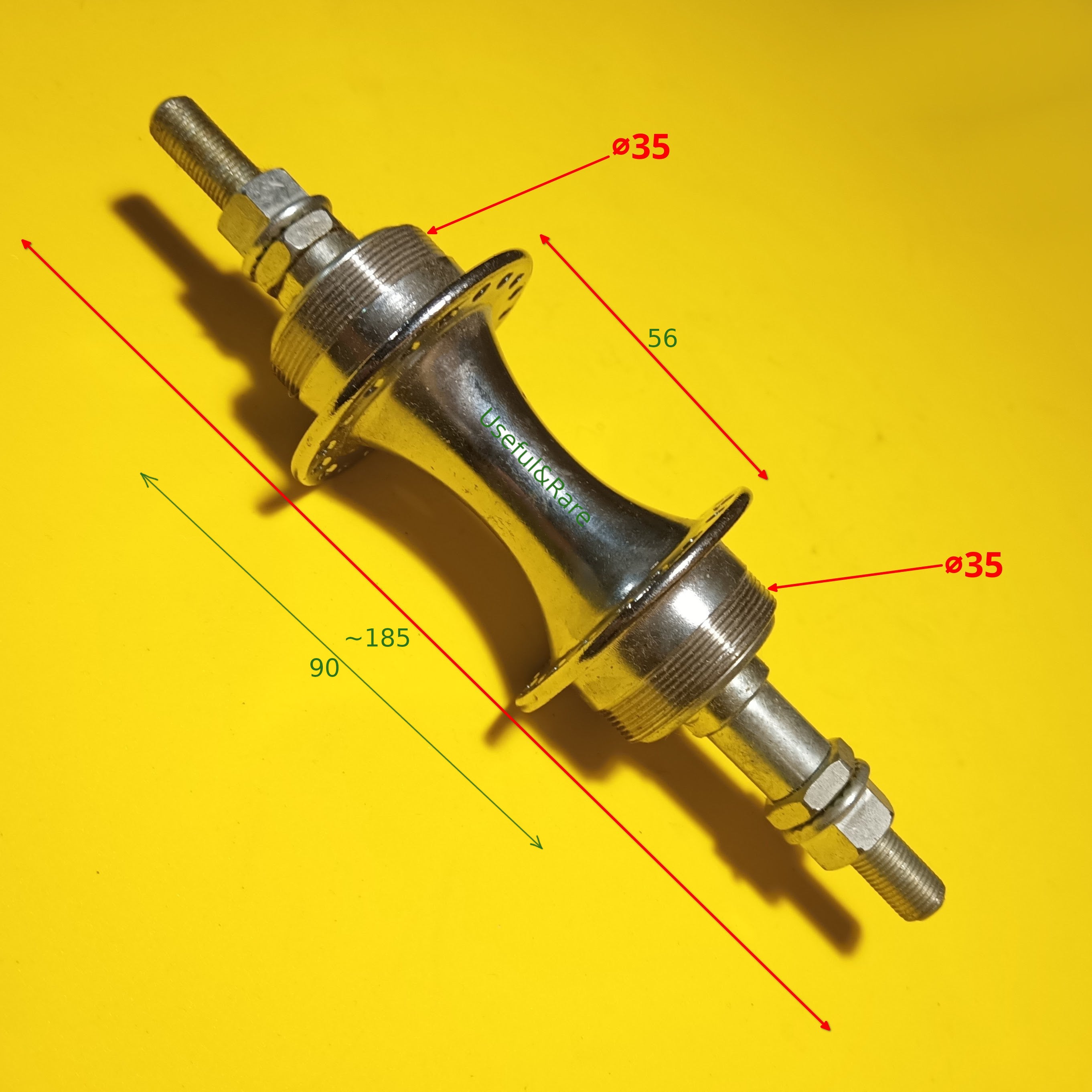 Bicycle rear axle L185-56 with disc brakes – Useful&Rare