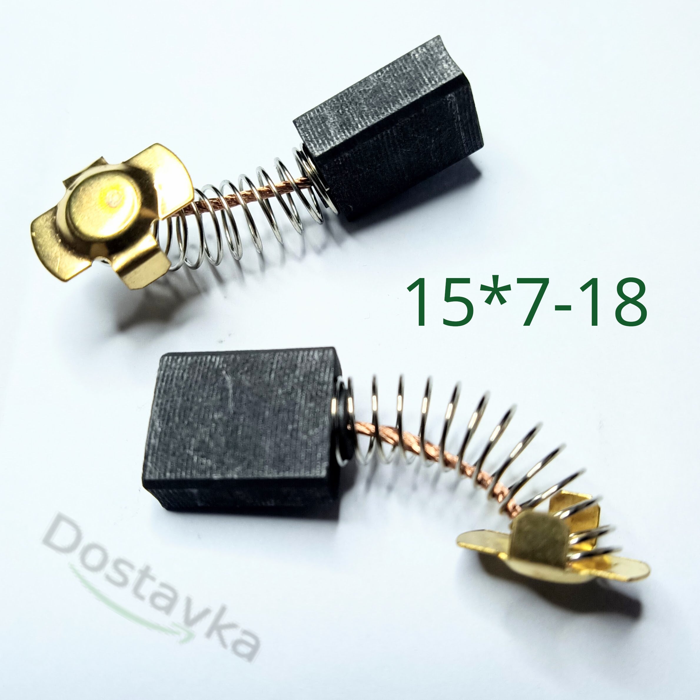 Current-collecting graphite brushes 15*7-18 "U"-shaped pins – Dostavka