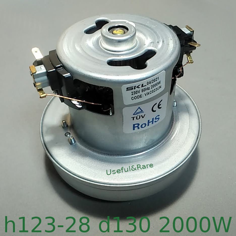 Vacuum cleaner electric motor VAC025UN 2000W h123-28 d130 – Dostavka